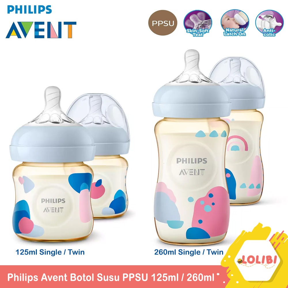 Jual Philips Avent Natural PPSU Baby Feeding Bottle 125ml 260ml Single Pack / Twin Pack | Botol ...