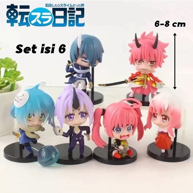Jual Fiugre Tensei Shitara Slime Datta Ken Rimuru Tempest set 6 ...