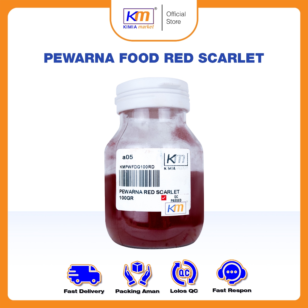 Jual Pewarna Makanan Warna Red Scarlet 100gr / Food Color Red Scarlet ...