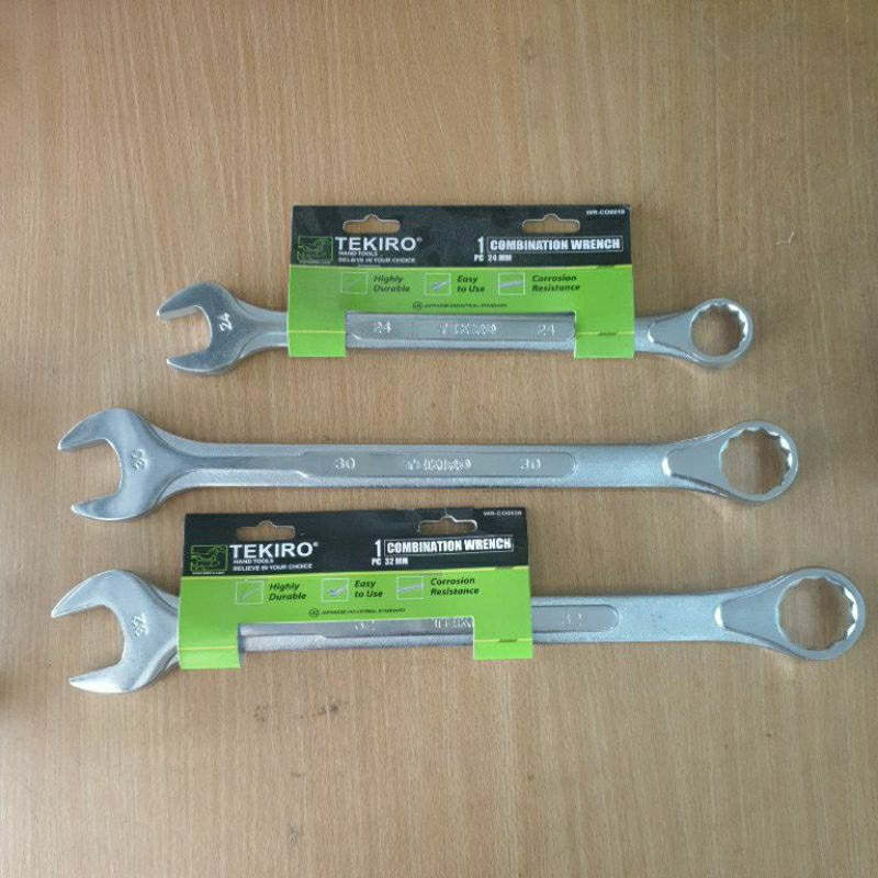 Jual TEKIRO KUNCI RING PAS 24,27,30,32MM / Tekiro combination wrench | Shopee Indonesia