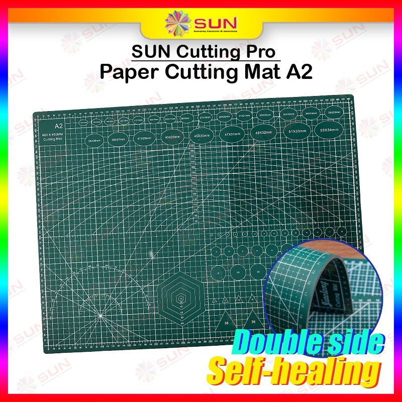Jual Alas Potong Kertas ( Cutting Mat ) Uk. A2 / A1 Bahan PVC, Double-Side, Self Healing untuk ...