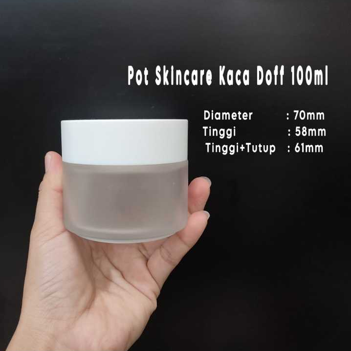Jual Botol Kosmetik 100gram Pot Cream Wadah Krim 100ml Cosmetic Jar ...