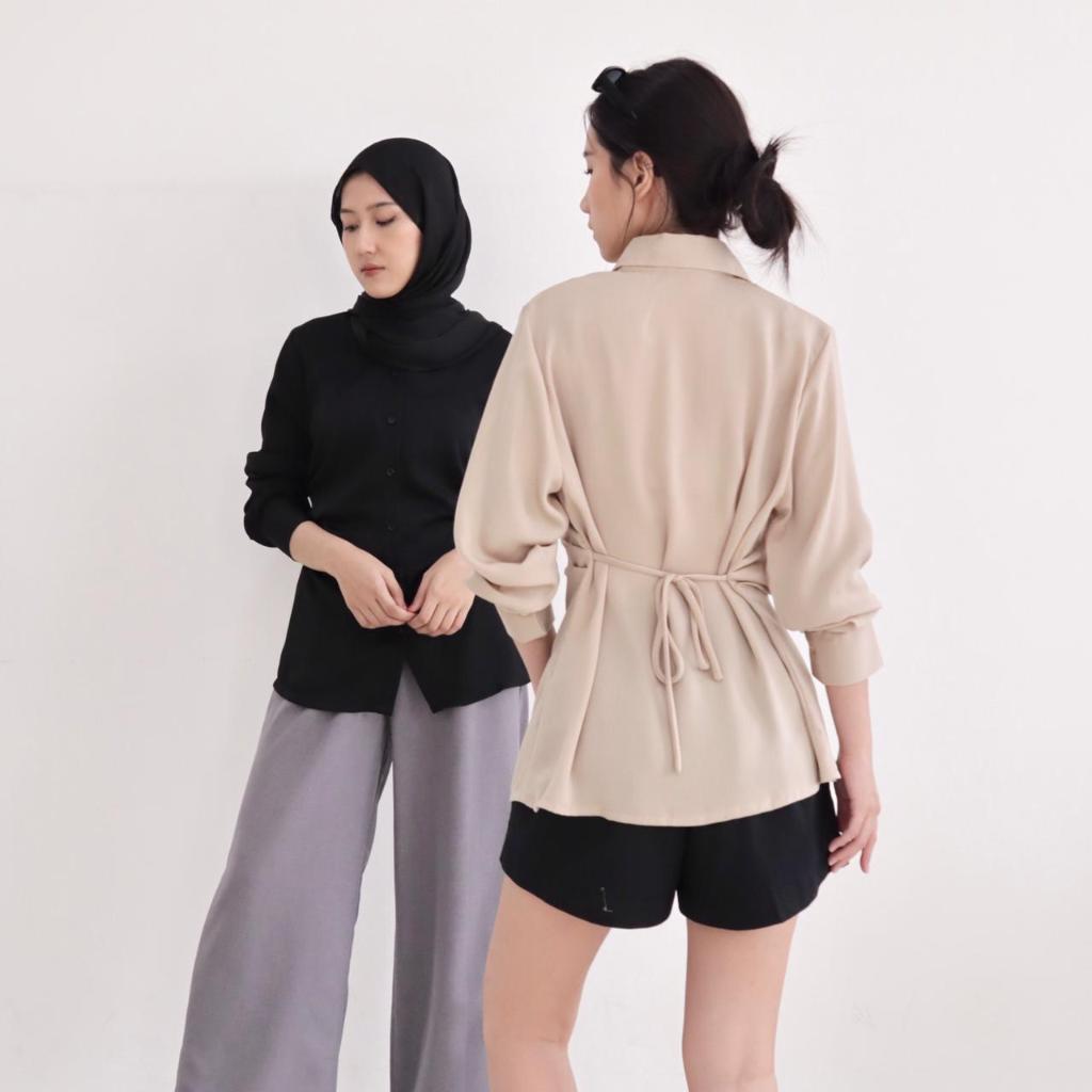 Jual MSMO Callie Blouse / Atasan Blouse Wanita / Blouse Longsleeve ...