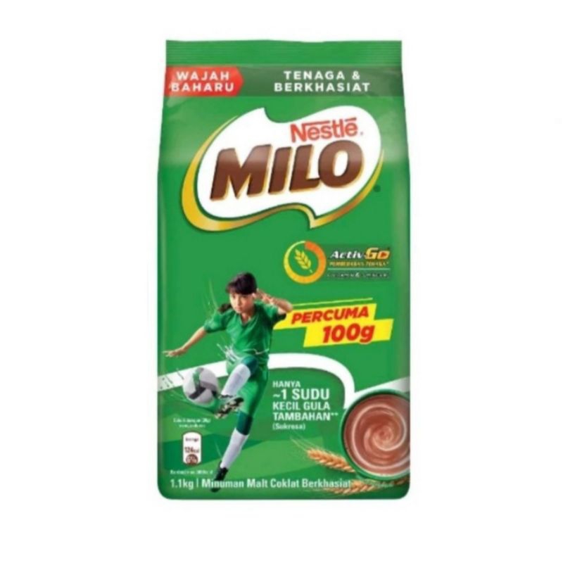 Jual MILO Activ-Go Bubuk Malt Coklat Malaysia (1,1kg) | Shopee Indonesia