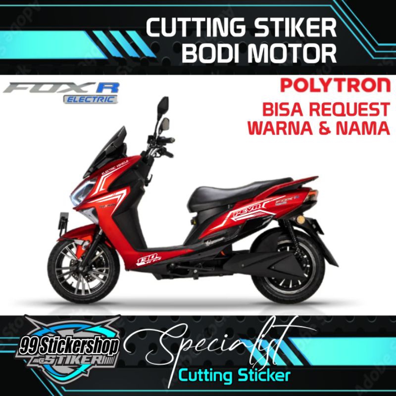 Jual Stiker bodi Motor Listrik Fox R Polytron | Shopee Indonesia