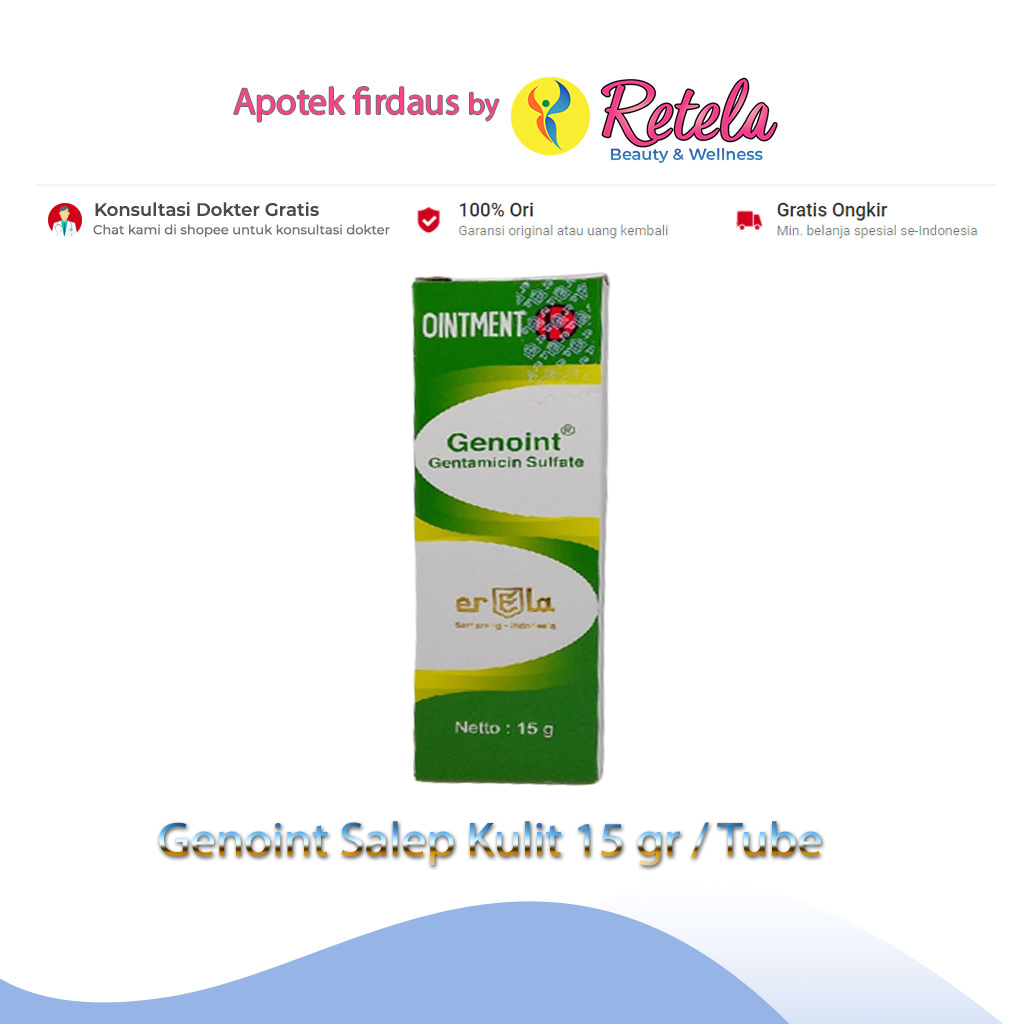 Jual Genoint Salep Kulit 15 gr / Tube | Shopee Indonesia