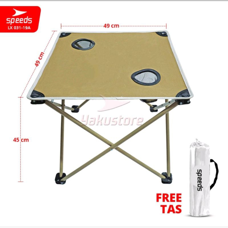Jual Speeds Meja Lipat Piknik Indoor Outdoor Camping Mancing Folding ...