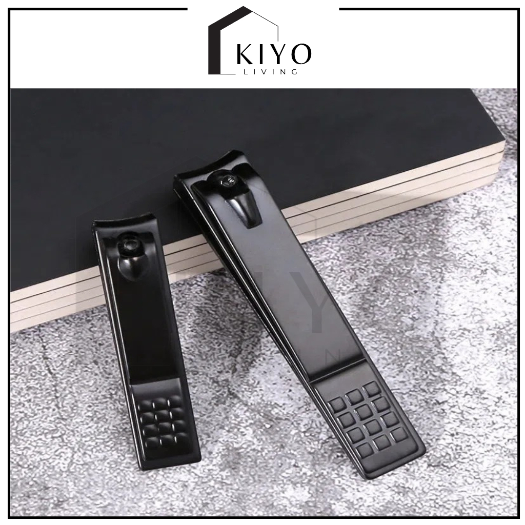 Jual KIYO Gunting Kuku Hitam Stainless Steel / Gunting Kuku Jumbo Anti ...