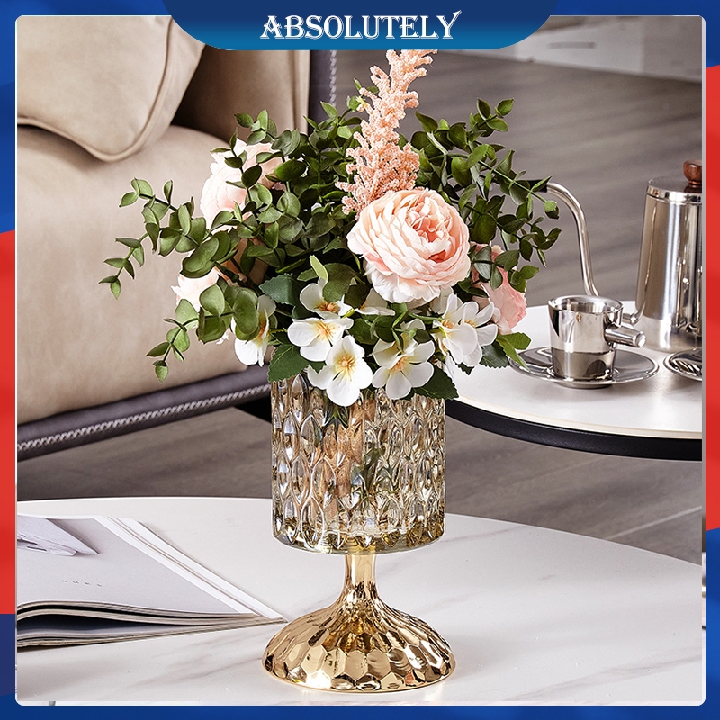 Jual Vas Bunga Kaca Kristal Ruang Tamu Kelas Atas Pengaturan Bunga Meja ...