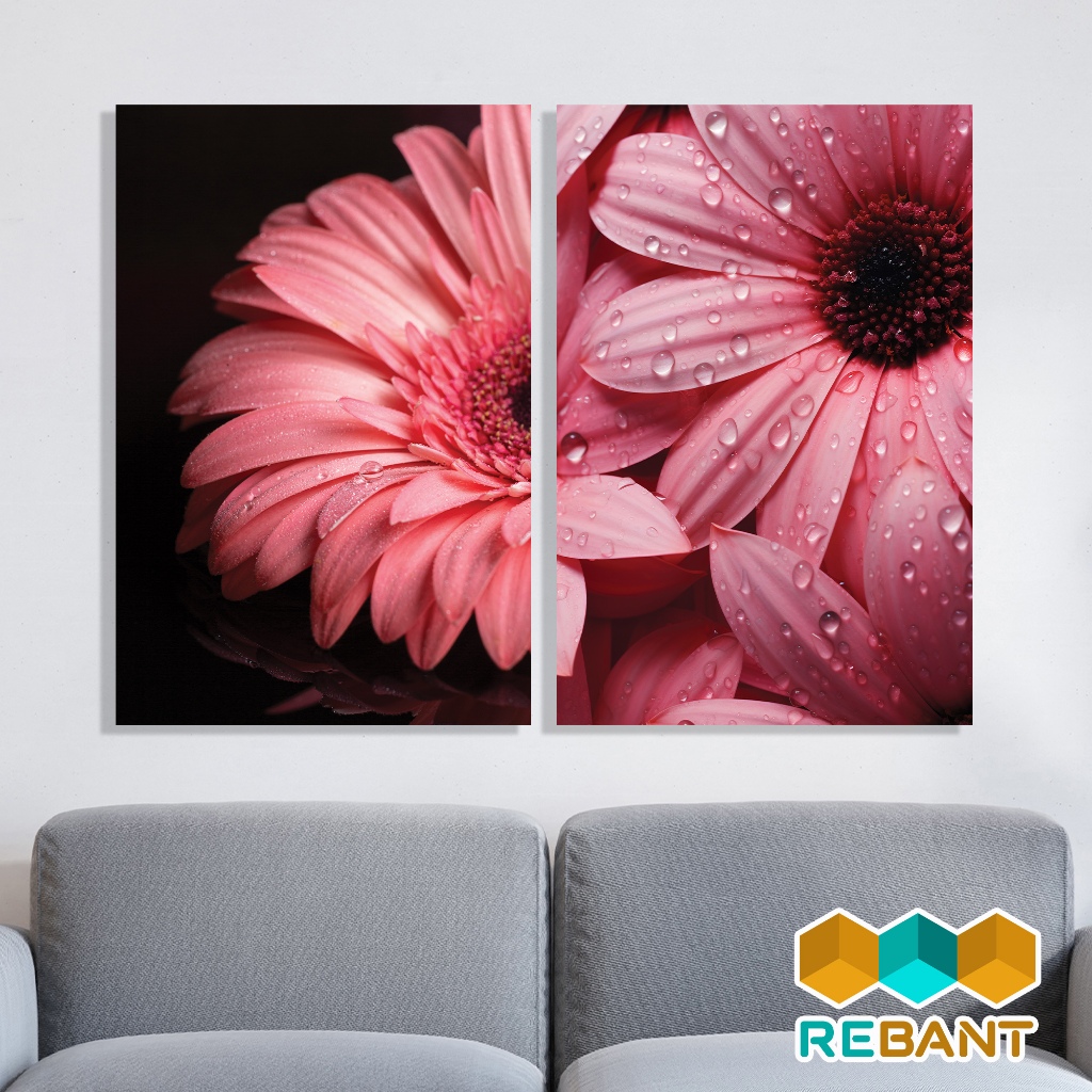 Jual REBANT Hiasan Dinding Bunga Estetik Abstrak Wall Decor (20x30 ...