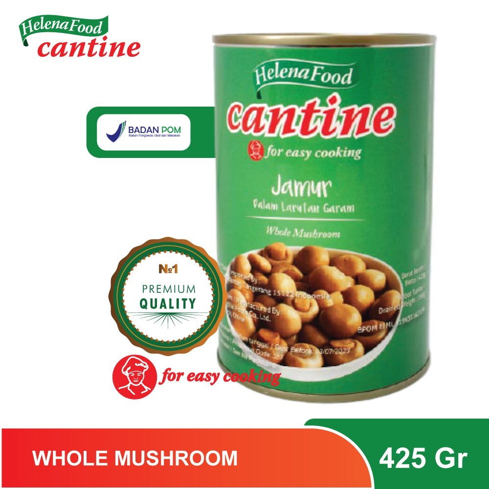 Jual JAMUR KANCING KALENG Cantine Whole Mushroom 425 gr | Shopee Indonesia