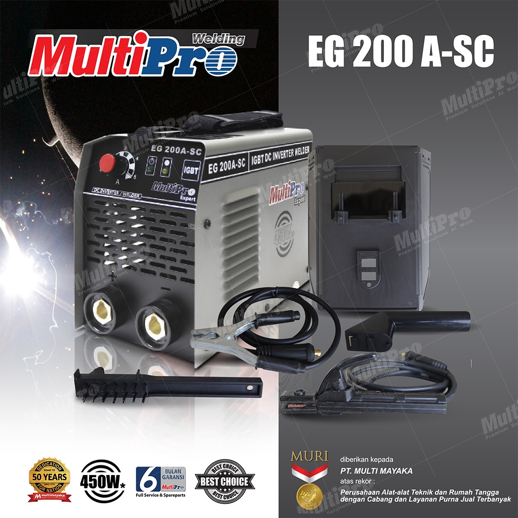 Jual Mesin Las Listrik Merk MultiPro EG 200A SC | Shopee Indonesia