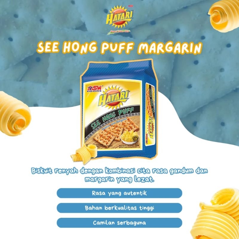 Jual Hatari See Hong Puff Biskuit Manis Margarine 245 gr | Shopee Indonesia
