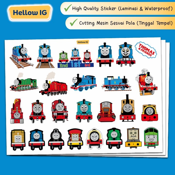 Jual STICKER PACK THOMAS THE TRAIN | STIKER KERETA TOMAS | STIKER ...