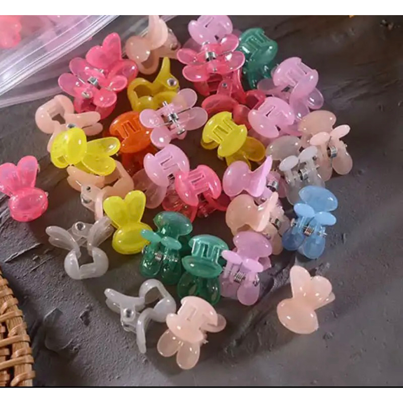 Jual 50PCS FREE POUCH JEPITAN JEPIT RAMBUT KECIL BENTUK BUNGA ...