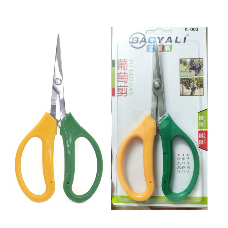 Jual GUNTING HIJAU KUNING PENDEK Gunting pruning bonsai Gunting daun ...