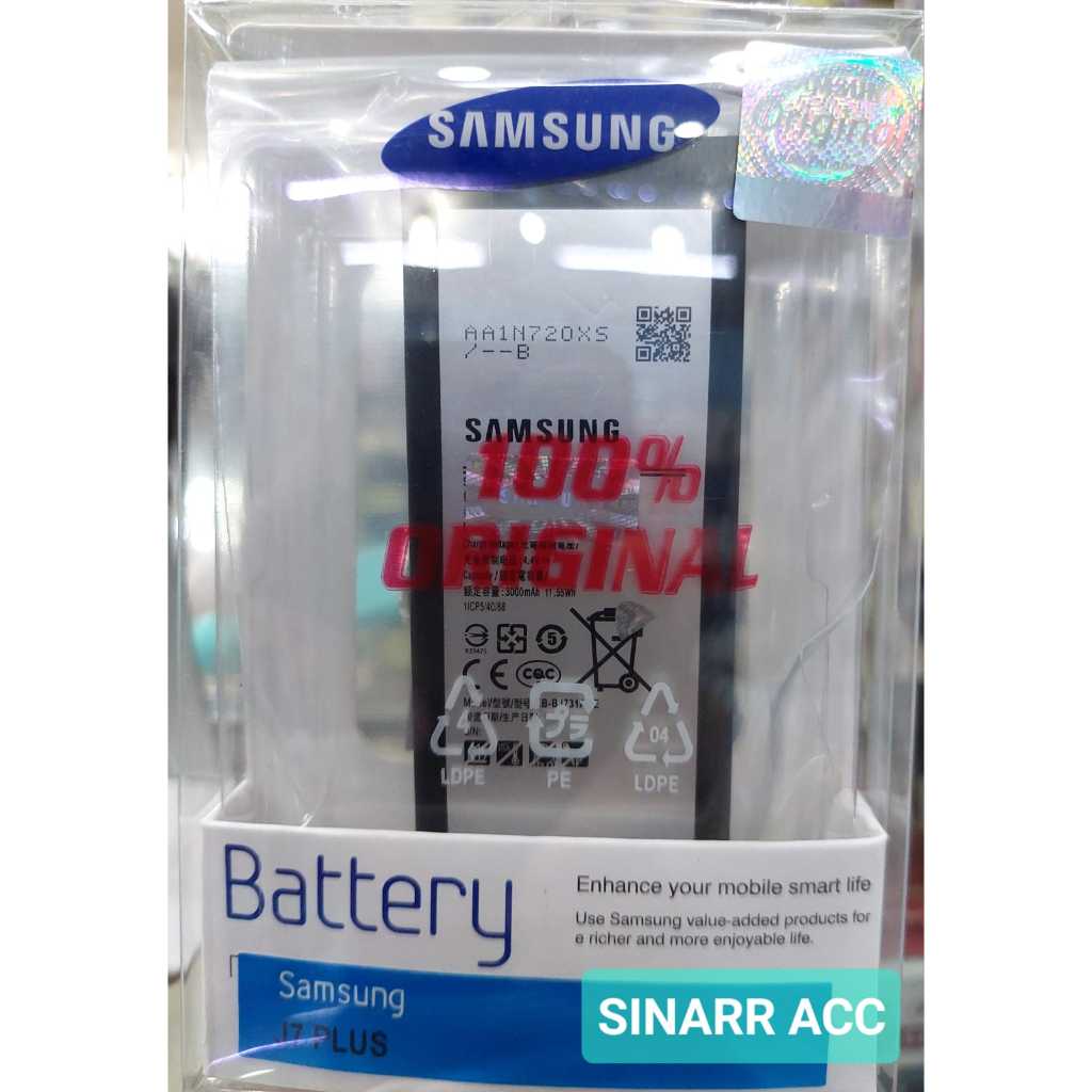 Jual BATRE BATERAI SAMSUNG J7 PLUS / J7 + / J731 / C710 / EB-BJ731ABE ORI 100% | Shopee Indonesia