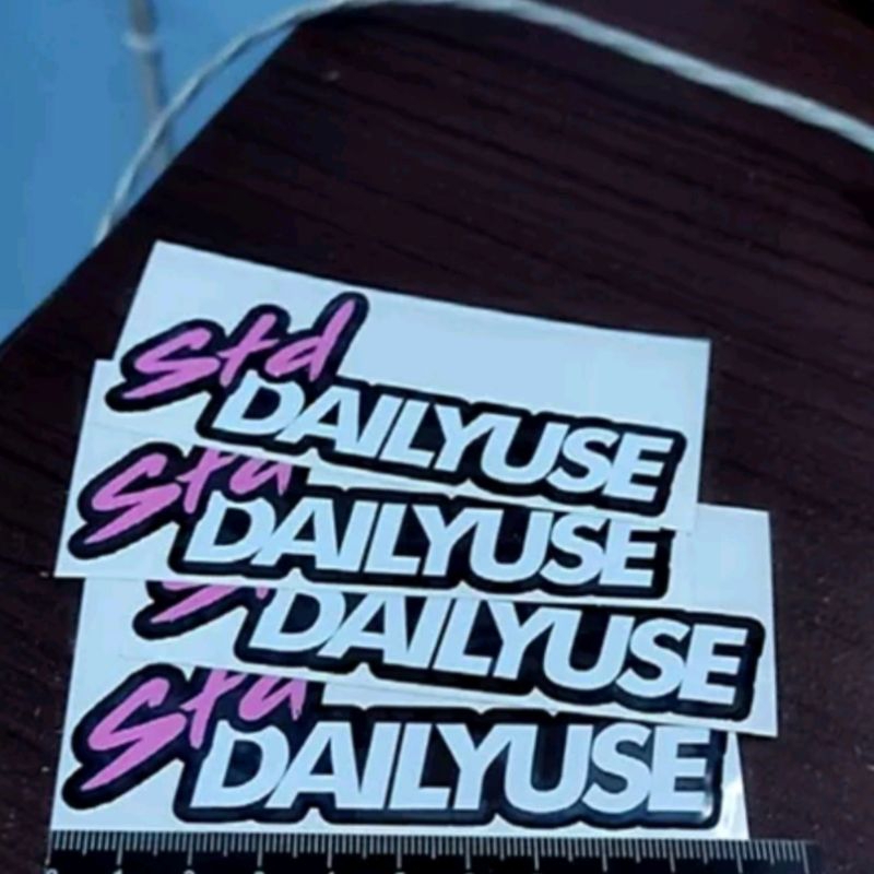 Jual Stiker STD DAILYUSE Cutting sticker dailyuse motor viral | Shopee ...