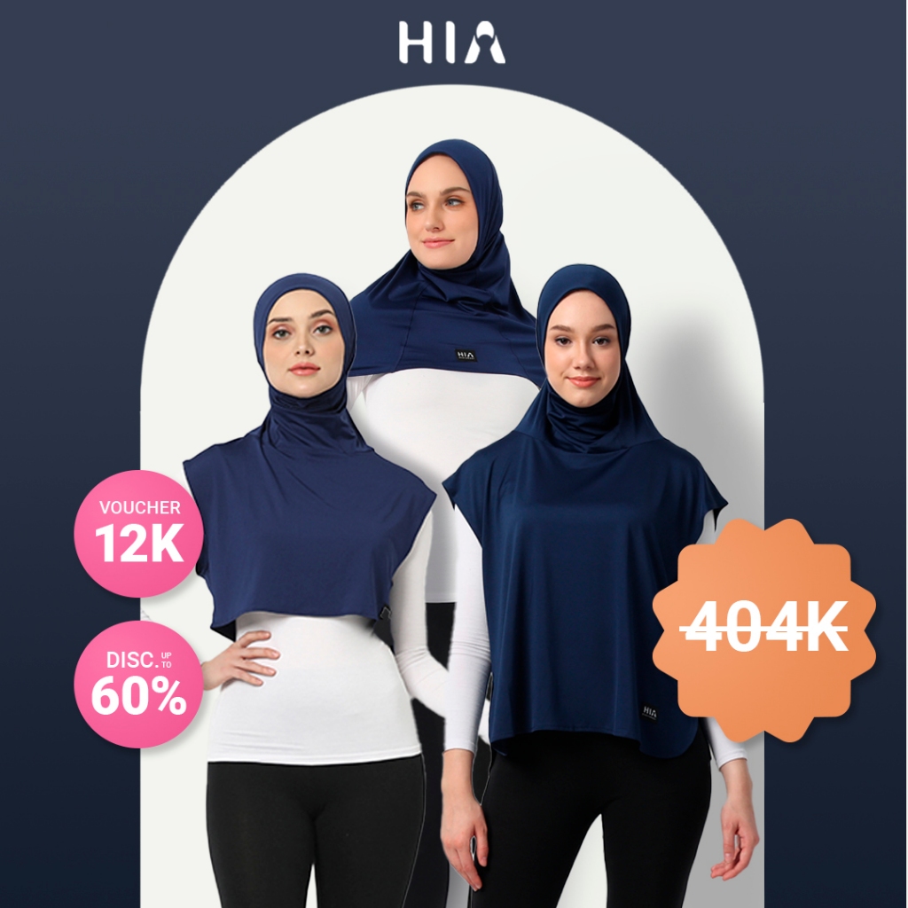 Jual [ BUNDLING ] HIA Everywear 3 Hijab Olahraga (Areesa Hjab, Adeeva ...