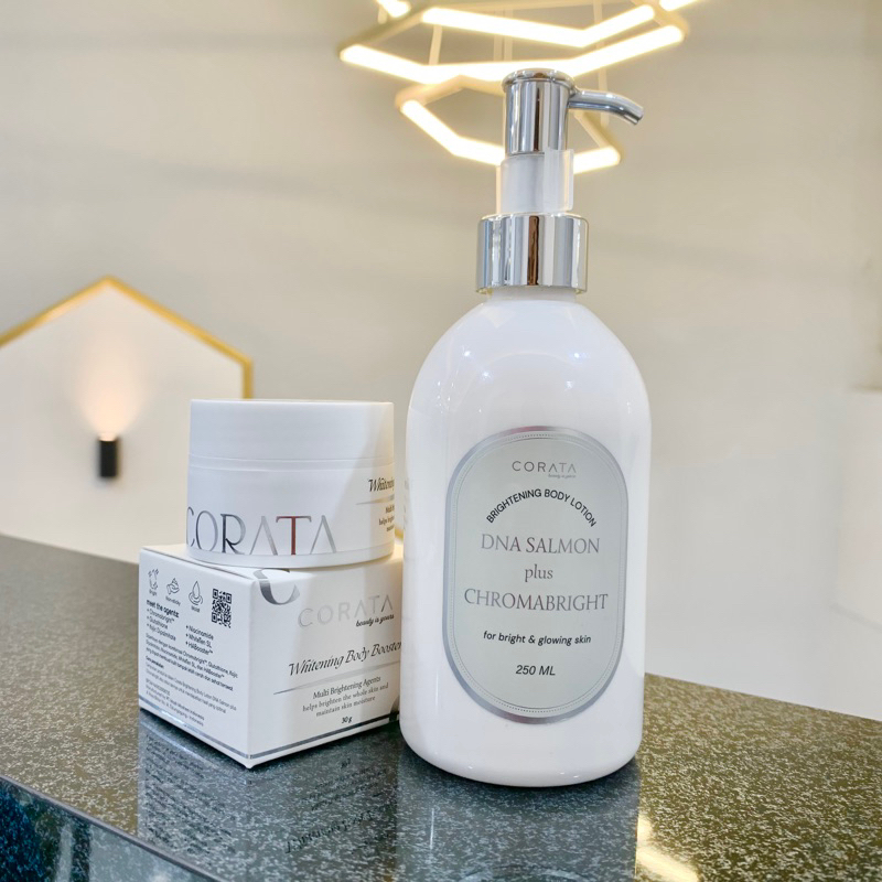 Jual PAKET SUPER WHITE 1 HB CORATA 250ml + 1 BIBIT WHITENING BOOSTER ...