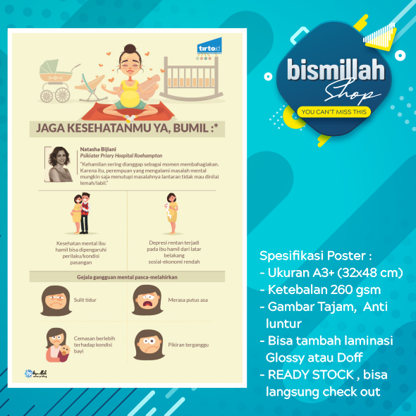 Jual Poster Jaga kesehatan Ibu hamil Bumil | Shopee Indonesia