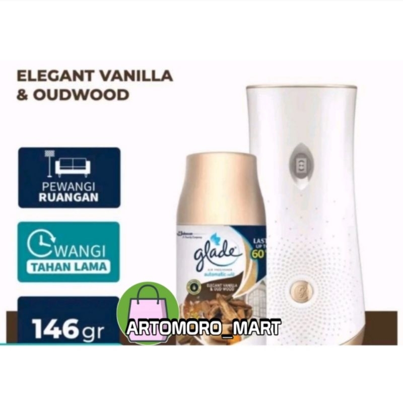Jual Glade Matic Device + Refill Elegant Vanilla & Oudwood 146gr ...