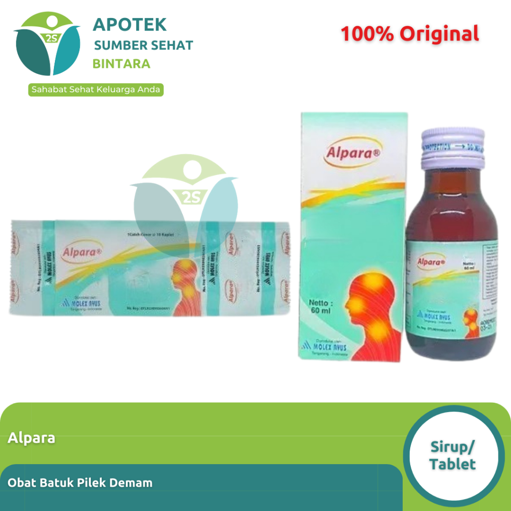 Jual Alpara Obat Batuk Pilek 1 Strip 10 Tablet | Shopee Indonesia