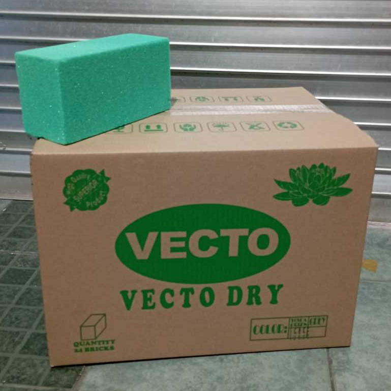 Jual 1 DUS isi 24 Bricks Busa Gabus Bunga Floral Foam Kering Box Dry ...