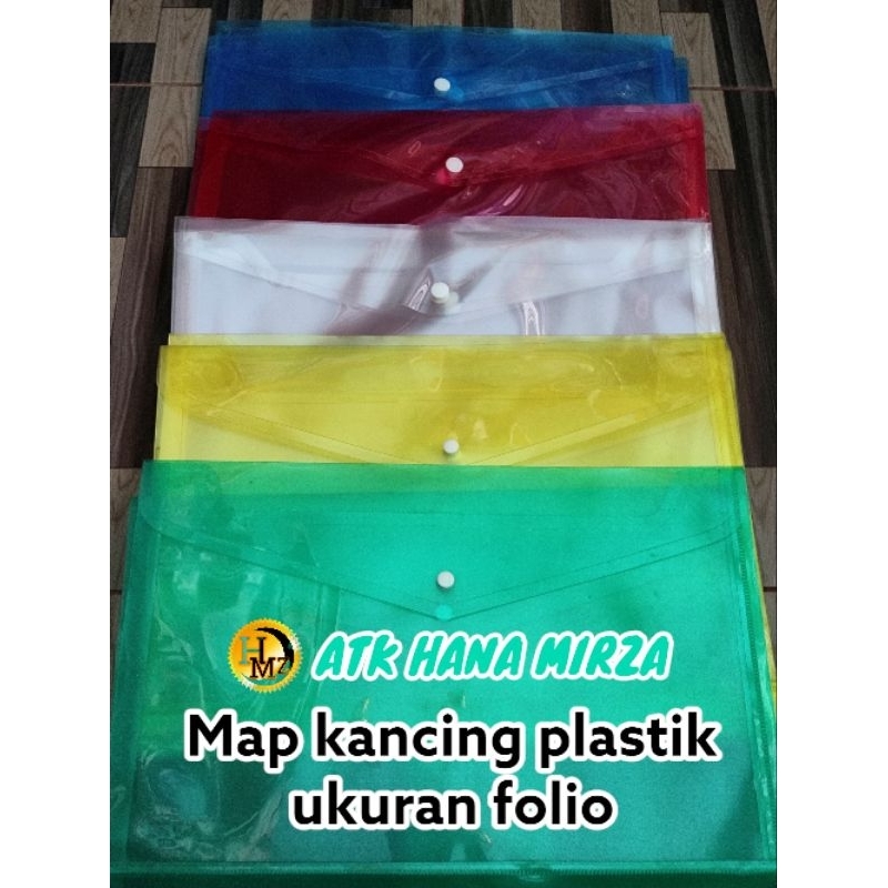 Jual Map kancing plastik/map tali ukuran folio | Shopee Indonesia