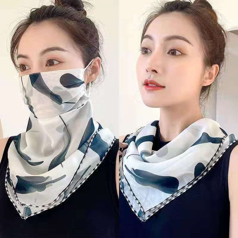 Jual Masker Kain Syal Fashion Wajah Perlindungan Matahari Kain Plus ...