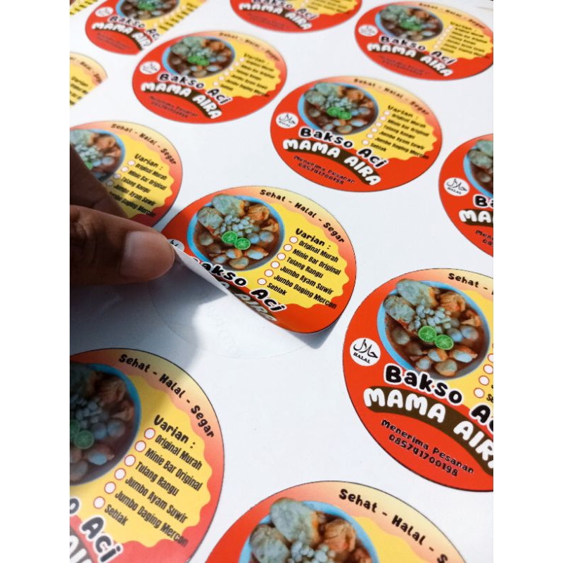 Jual STIKER STICKER OL SHOP / MAKANAN/ LABEL KEMASAN | Shopee Indonesia