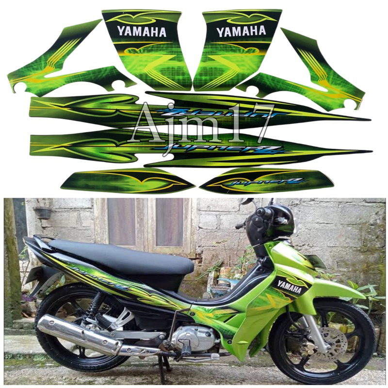 Jual STIKER STRIPING JUPITER Z CW 2009 HIJAU | Shopee Indonesia
