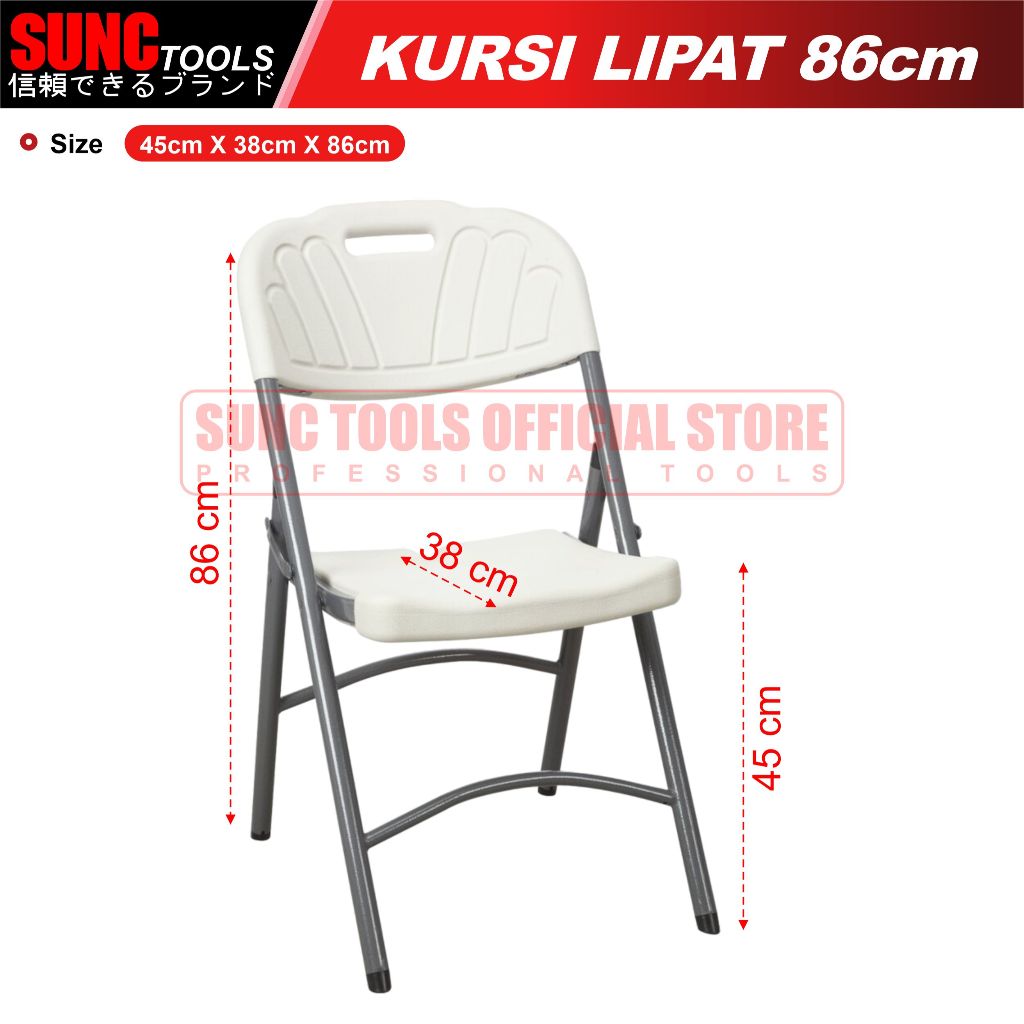 Jual SUNC TOOLS Kursi Bangku Lipat Plastik Serbaguna | Shopee Indonesia