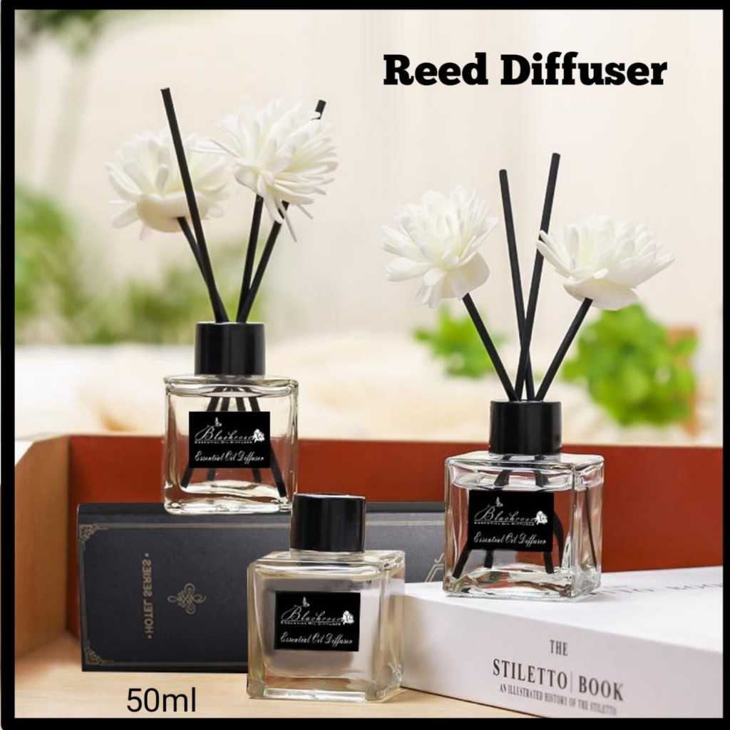 Jual Reed Diffuser 50ml /Pengharum Ruangan/Reed Diffuser segi / Reed ...