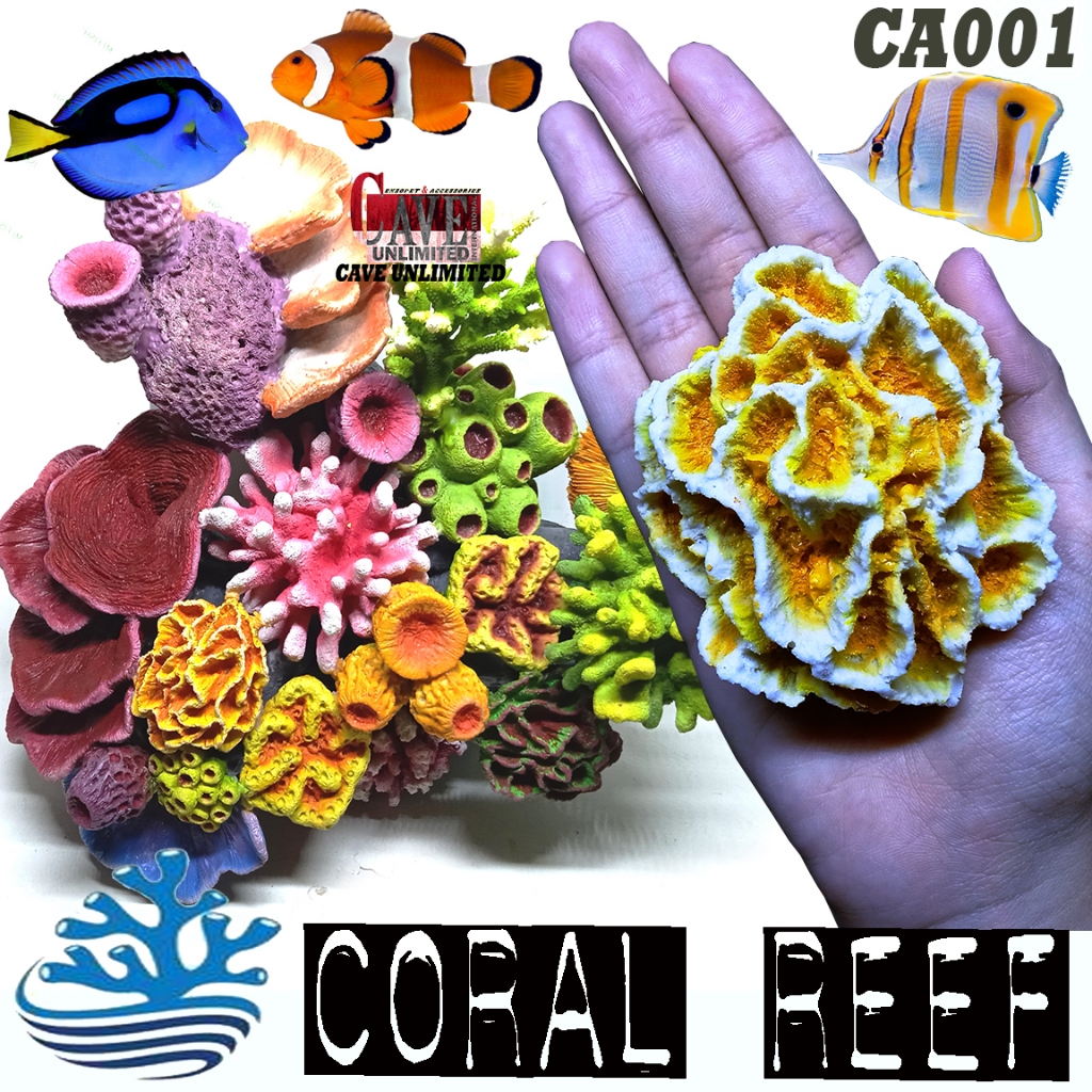 Jual CA001 CORAL KARANG LAUT ARTIFICIAL ANEMON TERUMBU KARANG RESIN ...
