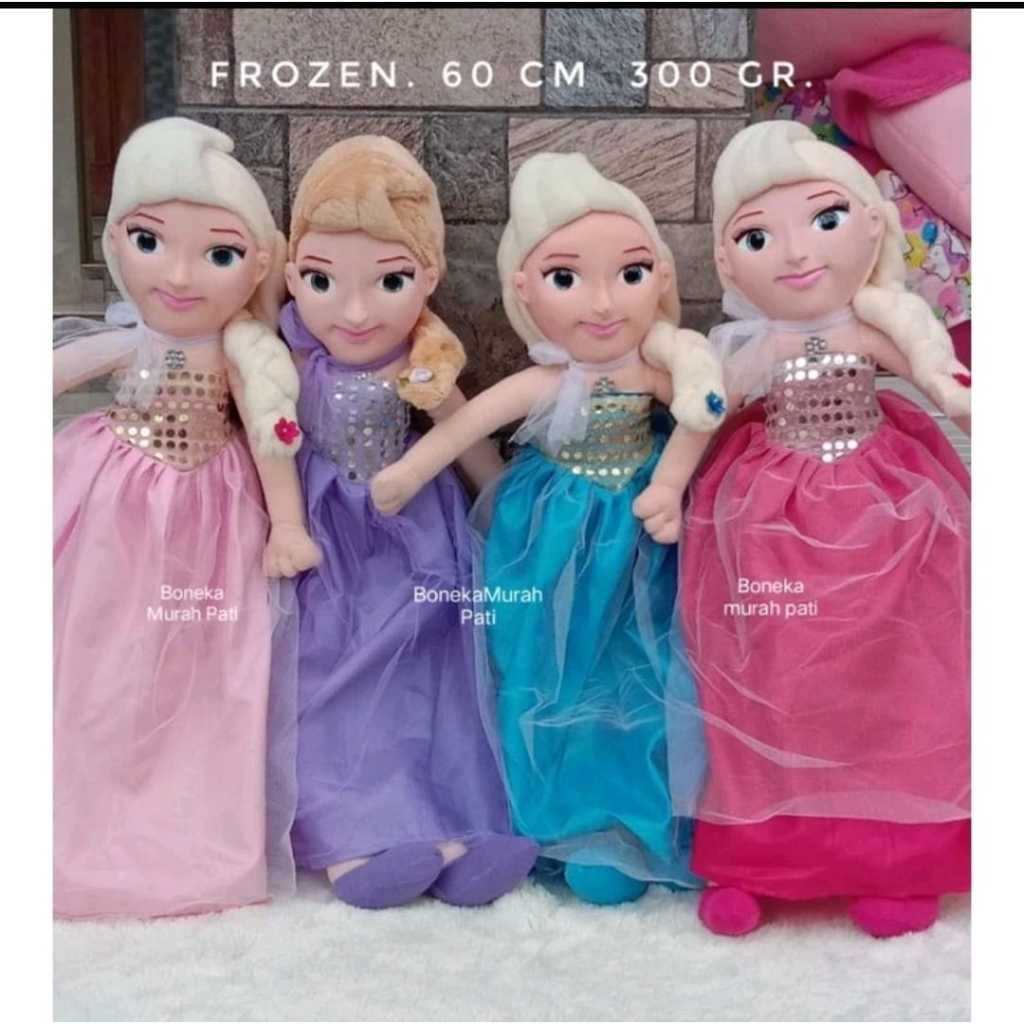 Jual Boneka Frozen Elsa Muka Karet T:60 cm Dijamin Berkualitas SNI ...