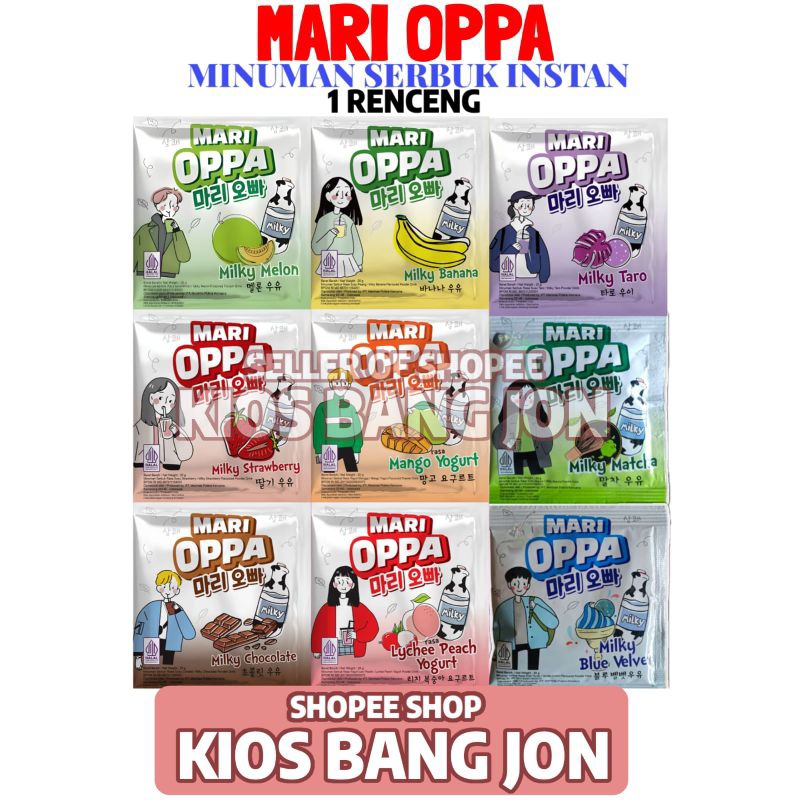 Jual Mari Oppa Minuman Sachet 1 Renceng Isi 12/15 Sachet | Shopee Indonesia