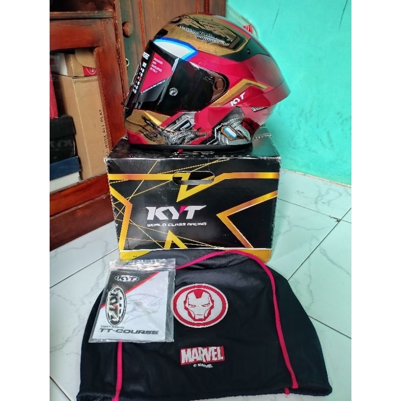 Jual KYT TTC IRONMAN MARVEL EDITION | Shopee Indonesia