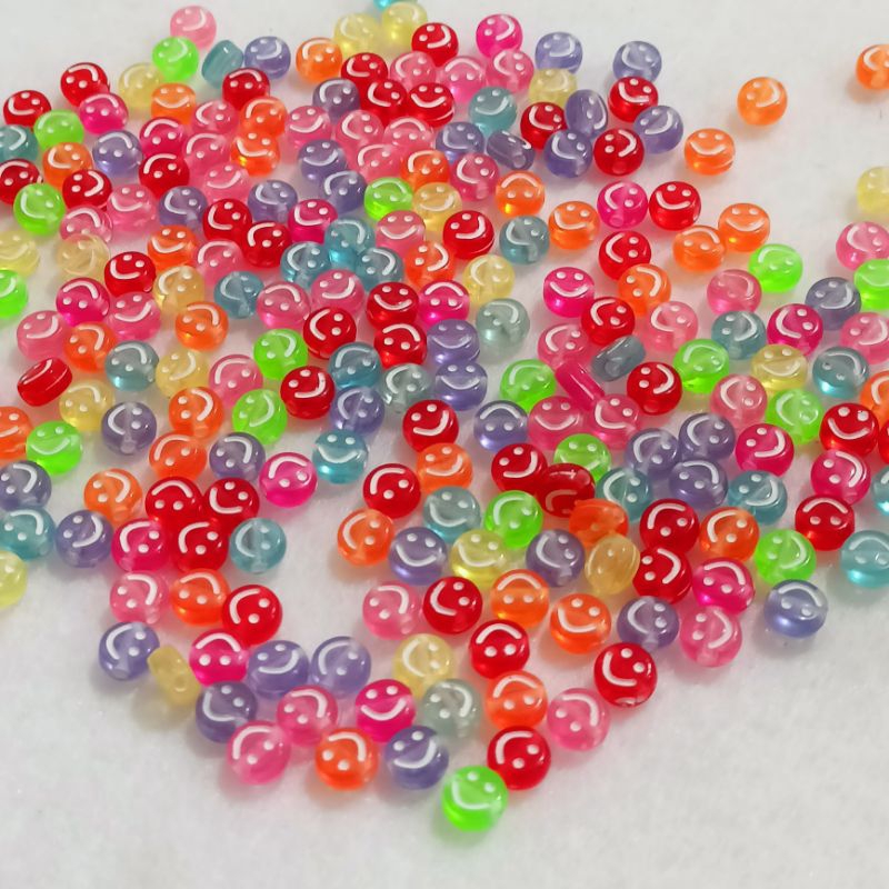 Jual Mote Smile Mini Bening Warna 15gram (isi+/- 115biji) | Shopee ...