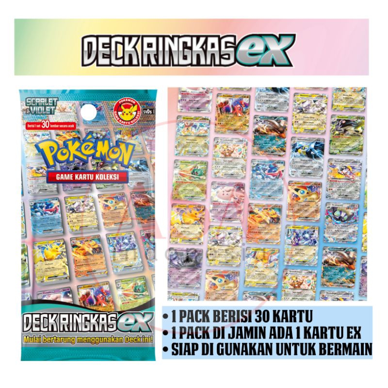 Jual Kartu Pokemon Deck Ringkas Ex Scarlet Violet Pack | Shopee Indonesia