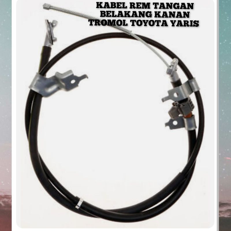 Jual KABEL REM TANGAN BELAKANG TROMOL TOYOTA YARIS BAKPAU KANAN KIRI ...