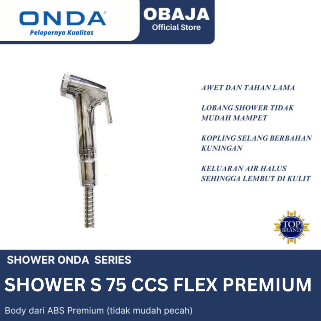 Jual Onda Jet Shower S 75 CCS FLEX Onda / SHOWER CEBOK S 75 CCS FLEX Onda | Shopee Indonesia