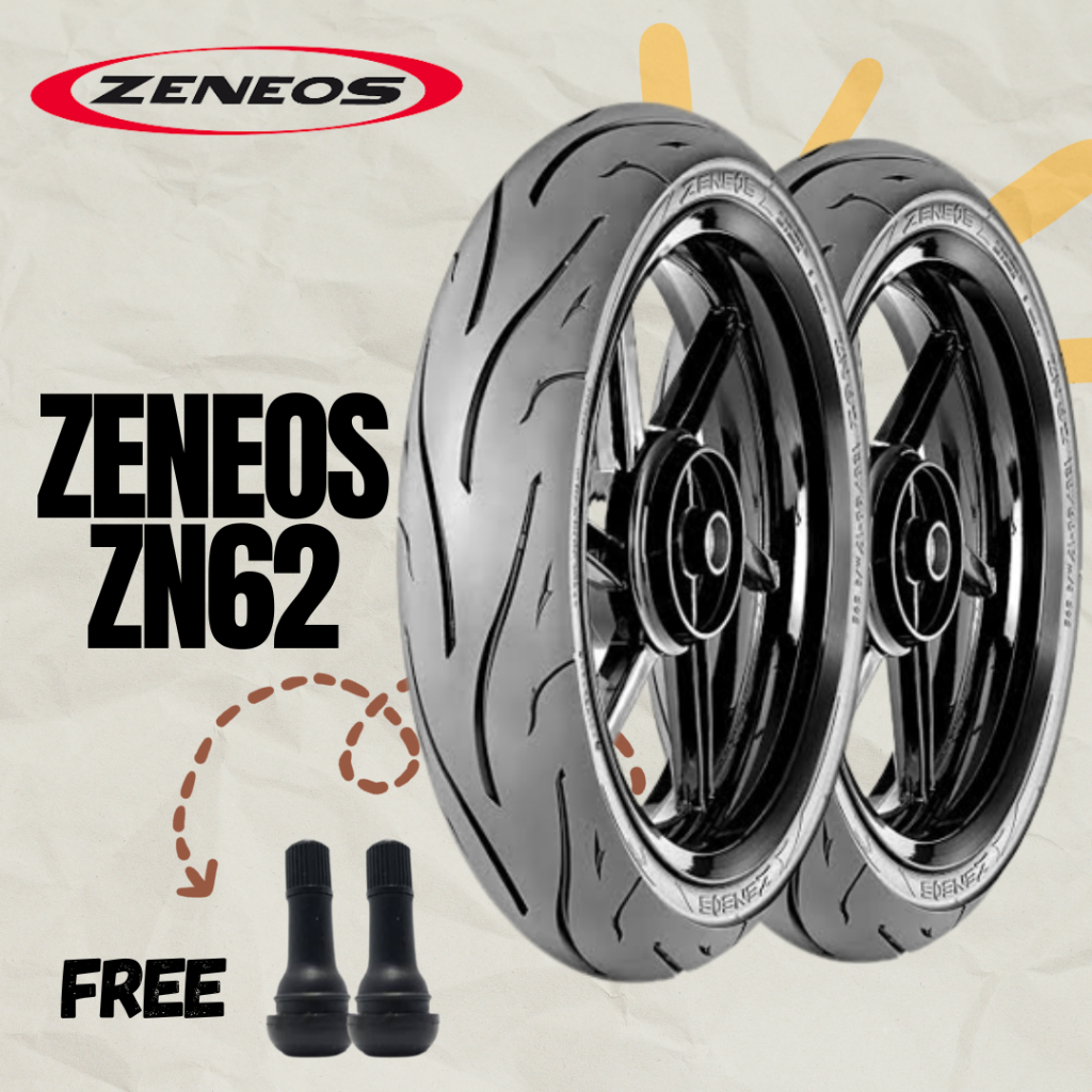 Jual BAN ZENEOS ZN62 RING 14 90/80 & 100/80 TUBELESS BAN MOTOR VARIO ...