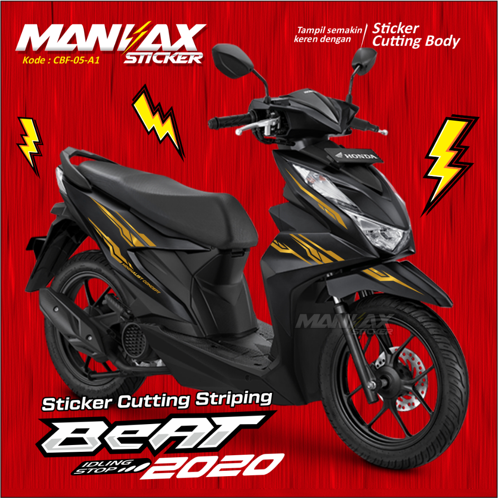 Jual Sticker Beat Deluxe 2020 Gold Edition Striping Beat New Street ...