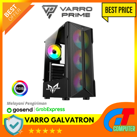 Jual CASING GAMING VARRO PRIME GALVATRON INCLUDE 3 FAN | Shopee Indonesia