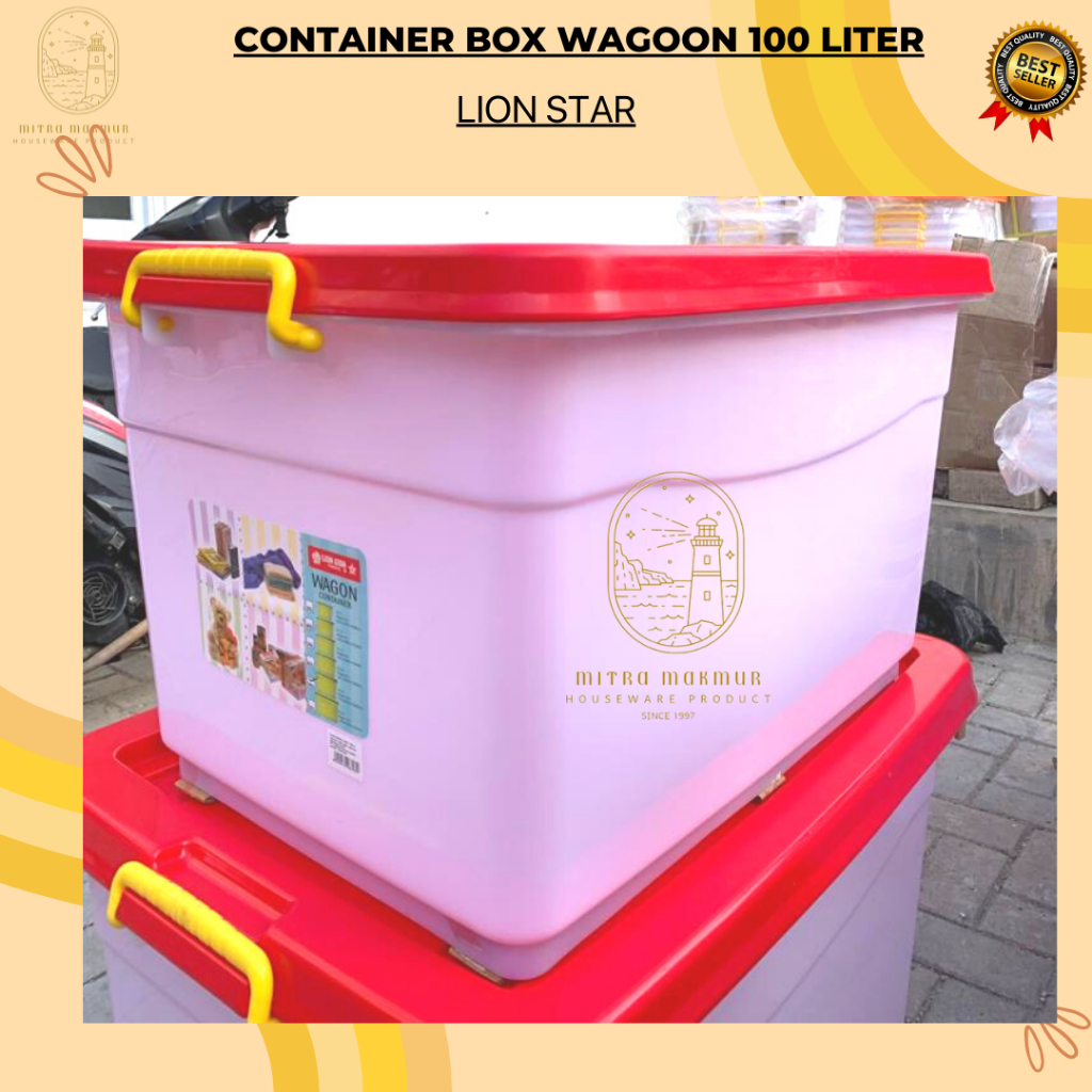 Jual [KARGO] Kontainer Box Plastik Tebal Container Box Wagoon Lion Star ...