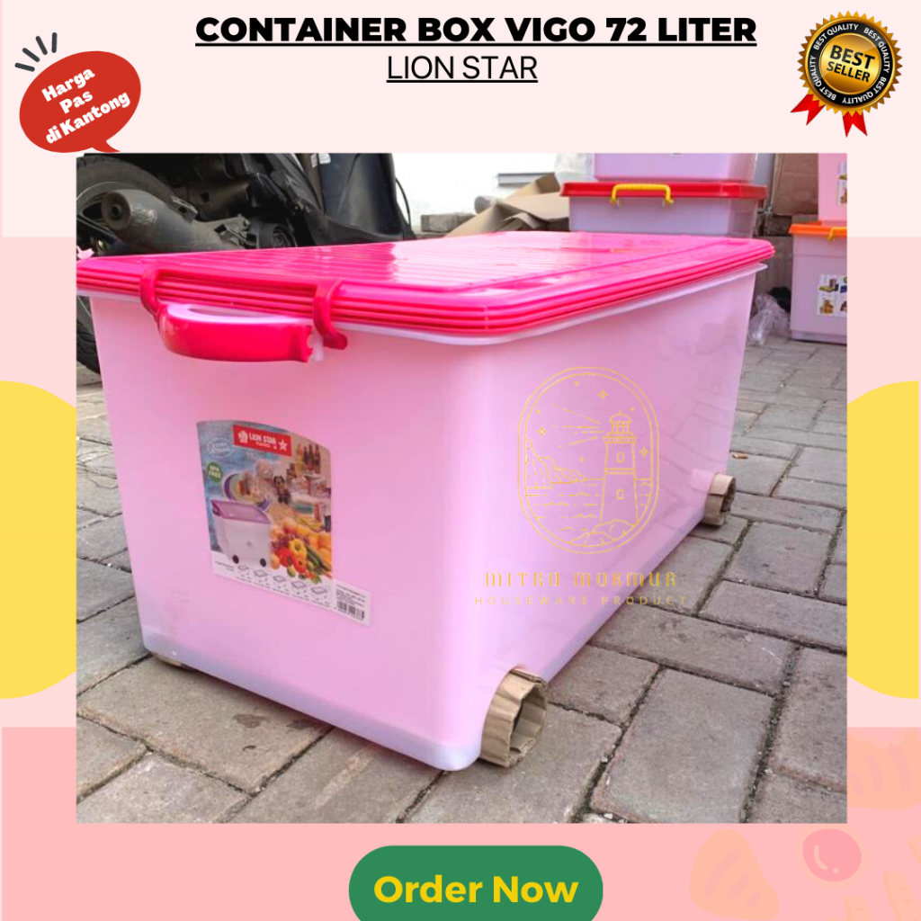 Jual [KARGO] Kontainer Box Plastik Tebal Container Box Vigo Lion Star ...