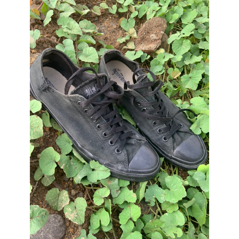 Jual Converse Fullblack Japan market | Shopee Indonesia