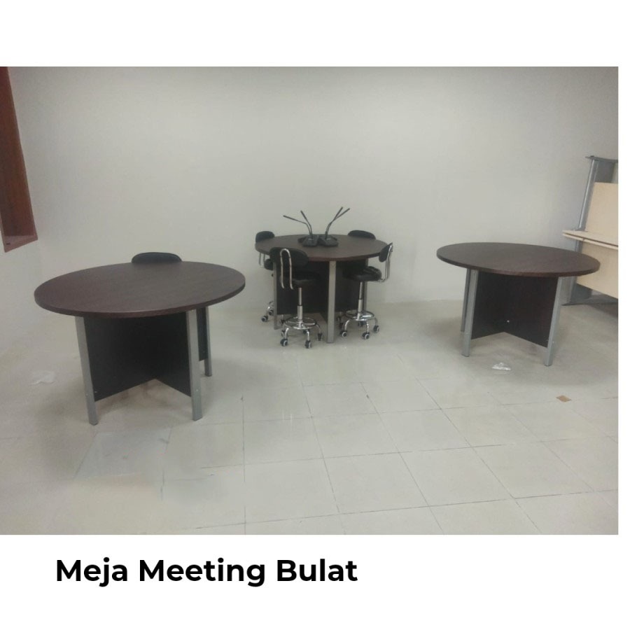 Jual Meja Meeting Bulat Meja Rapat Bulat Meja Kaki besi Meja kantor ...