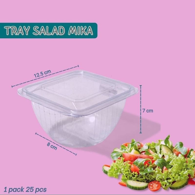 Jual Mika Es Kepal Milo Mika Salad Buah Mika Salad Sayur Plastik FoodGrade 500ML Isi 25PCS ...